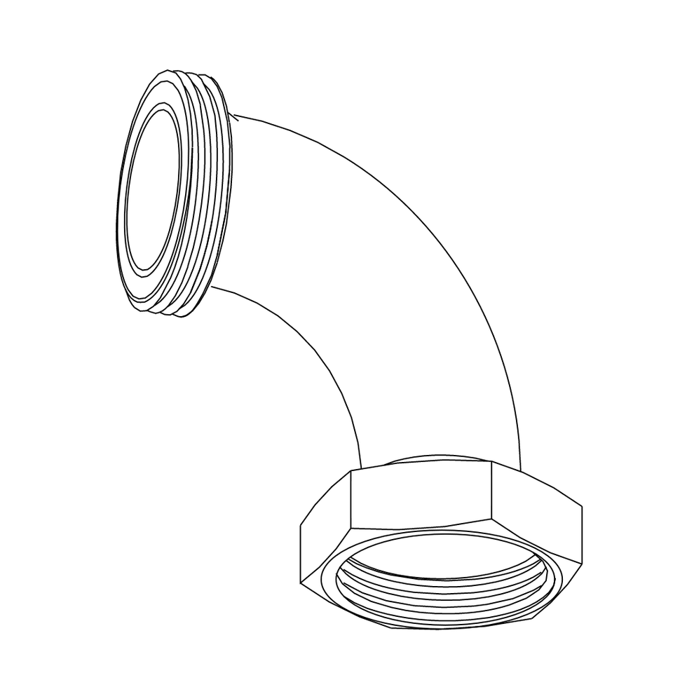 4 inch 100mm RJT BSM Male to Female 90Deg Elbow 316SS – Inox Fittings